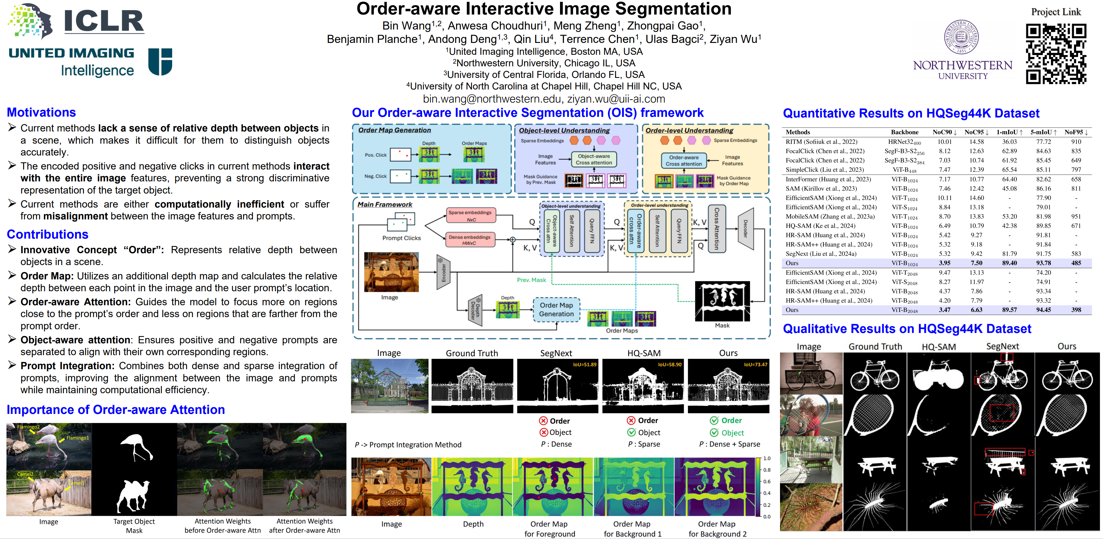 ICLR Poster Order-aware Interactive Segmentation